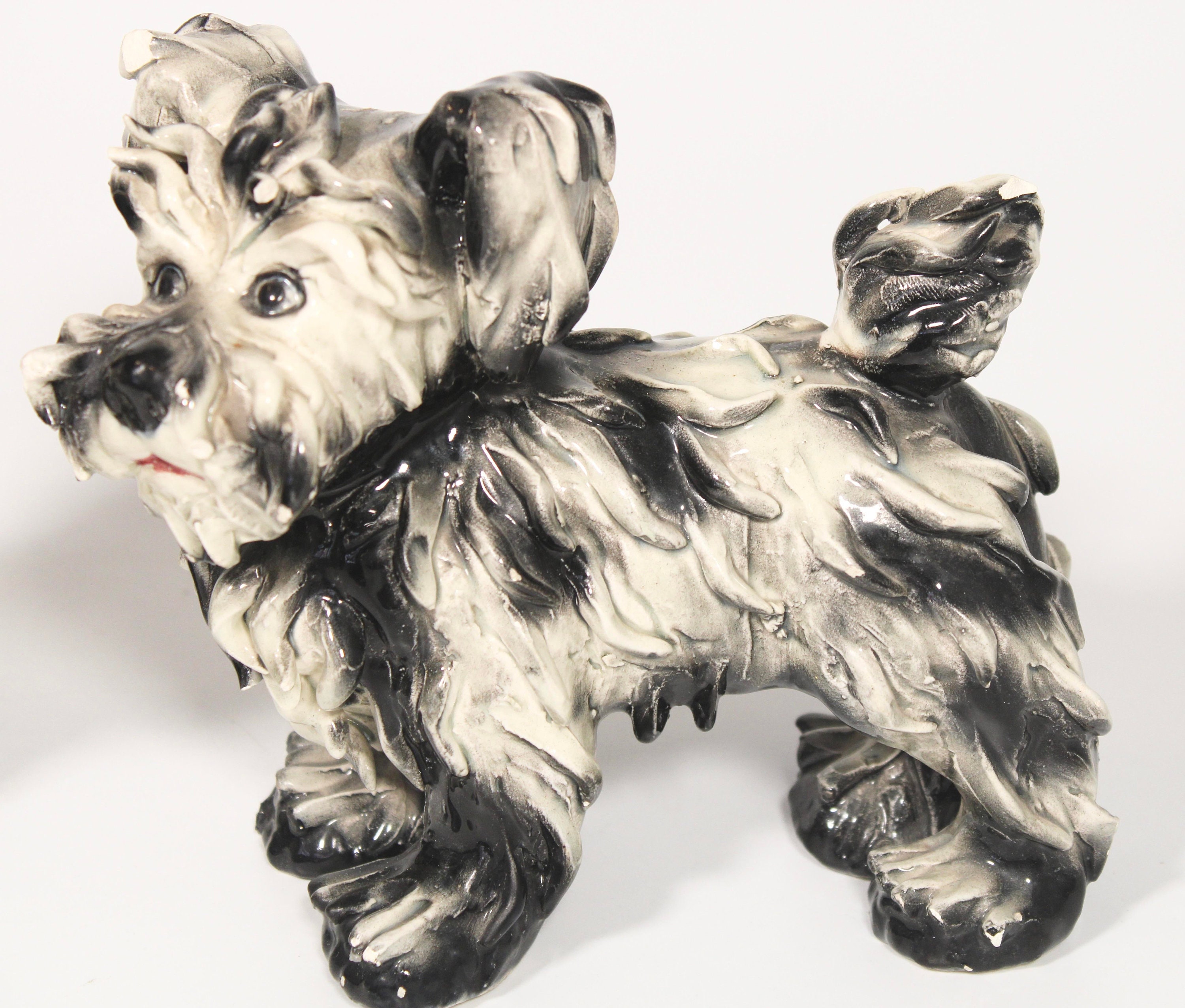 Antique Italian Spaghetti Ware Ceramic Terrier Dogs - Etsy