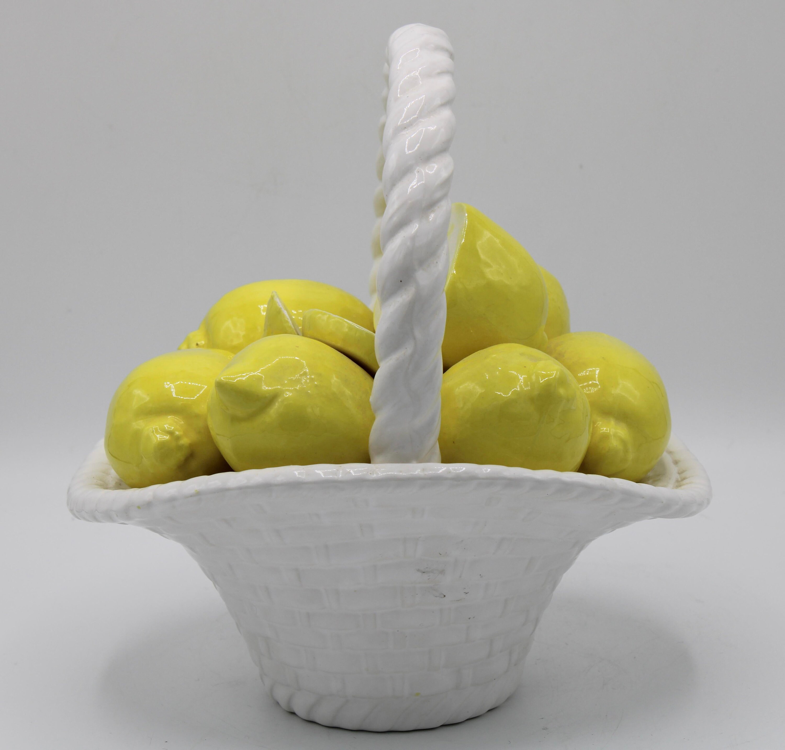 Ceramic Basket Lemon - Etsy