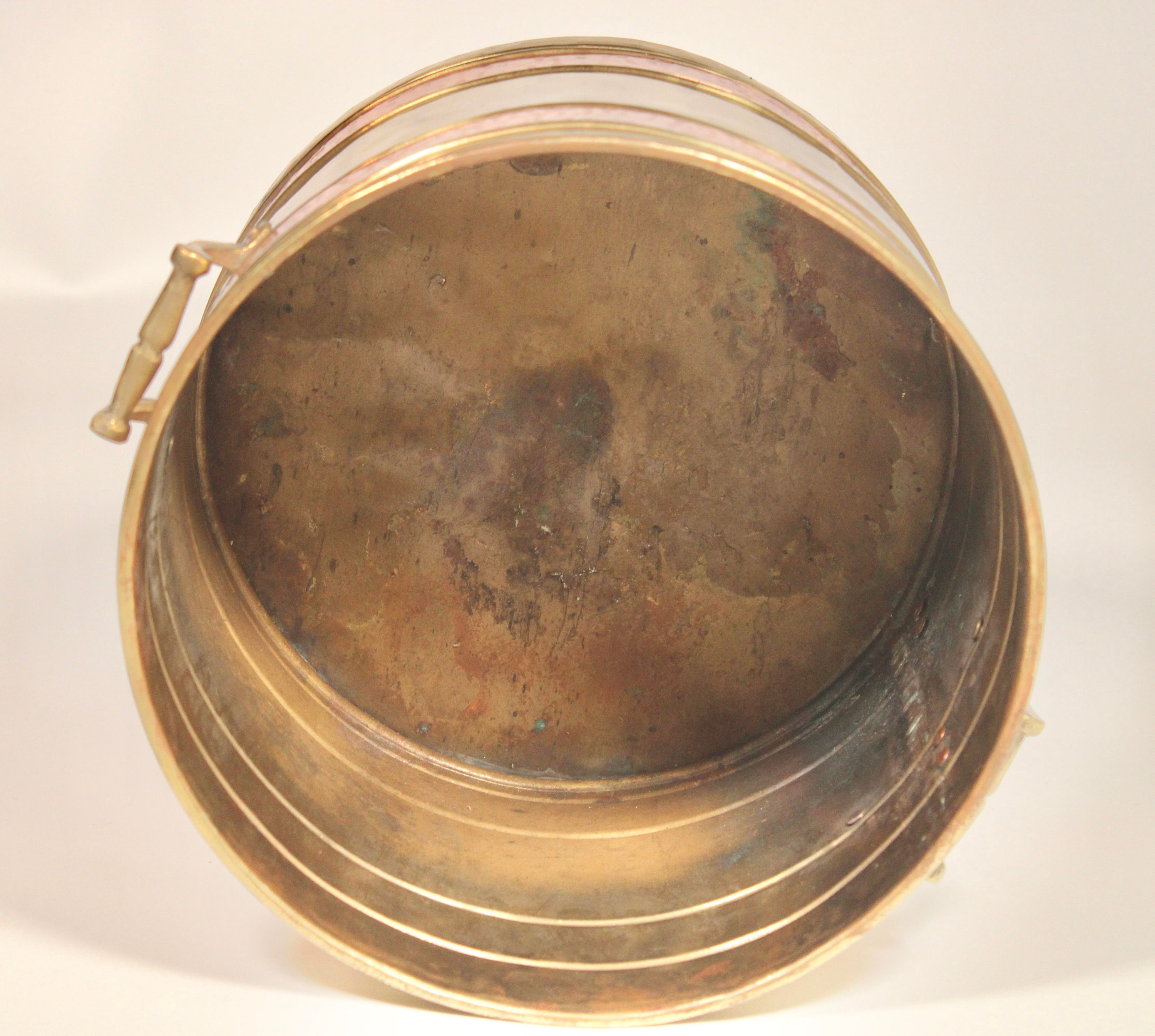 Vintage Traditional Turkish Copper and Brass Bucket - Etsy