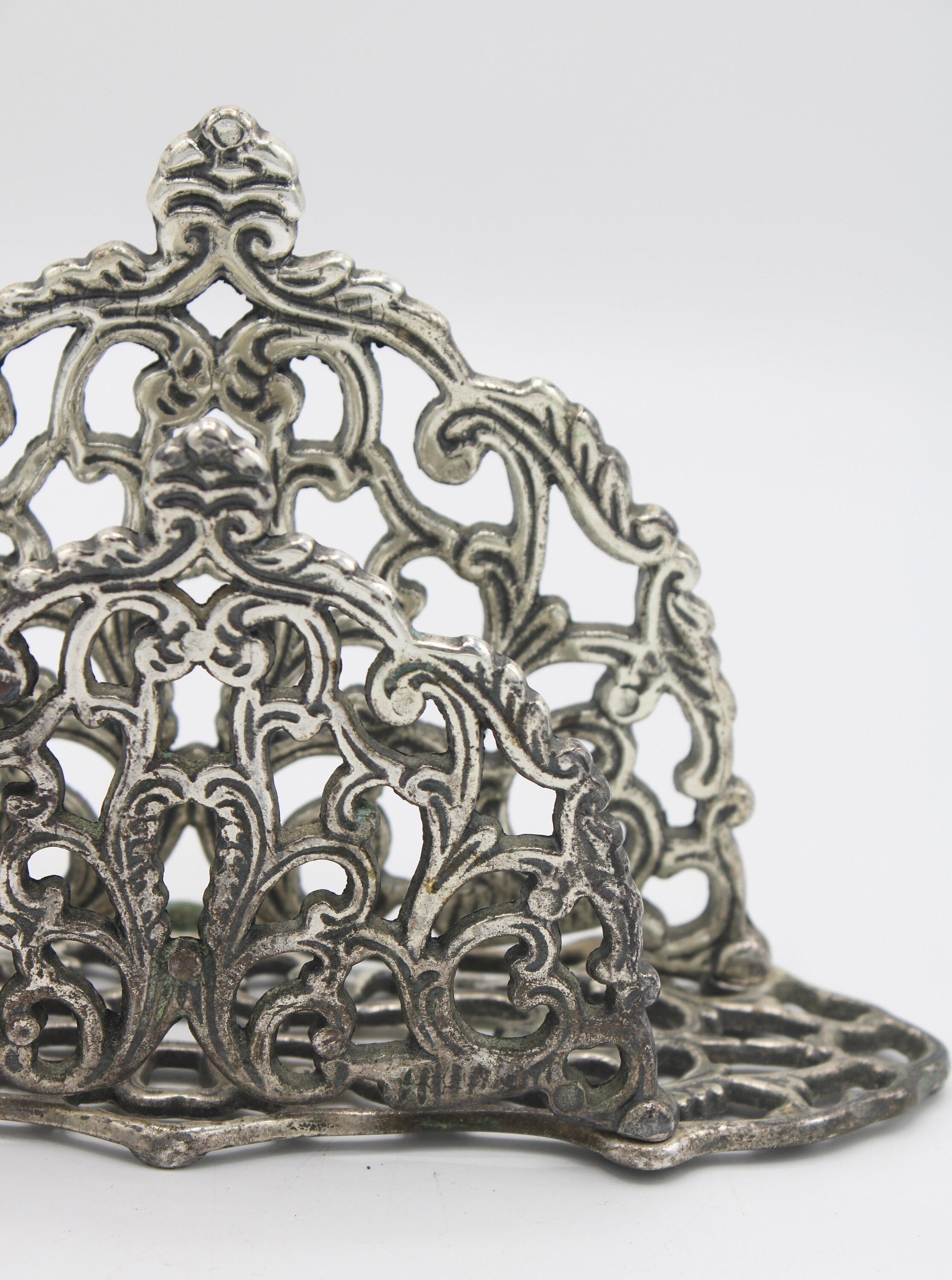 Vintage Italian Silver Plate Letter Rack - Etsy