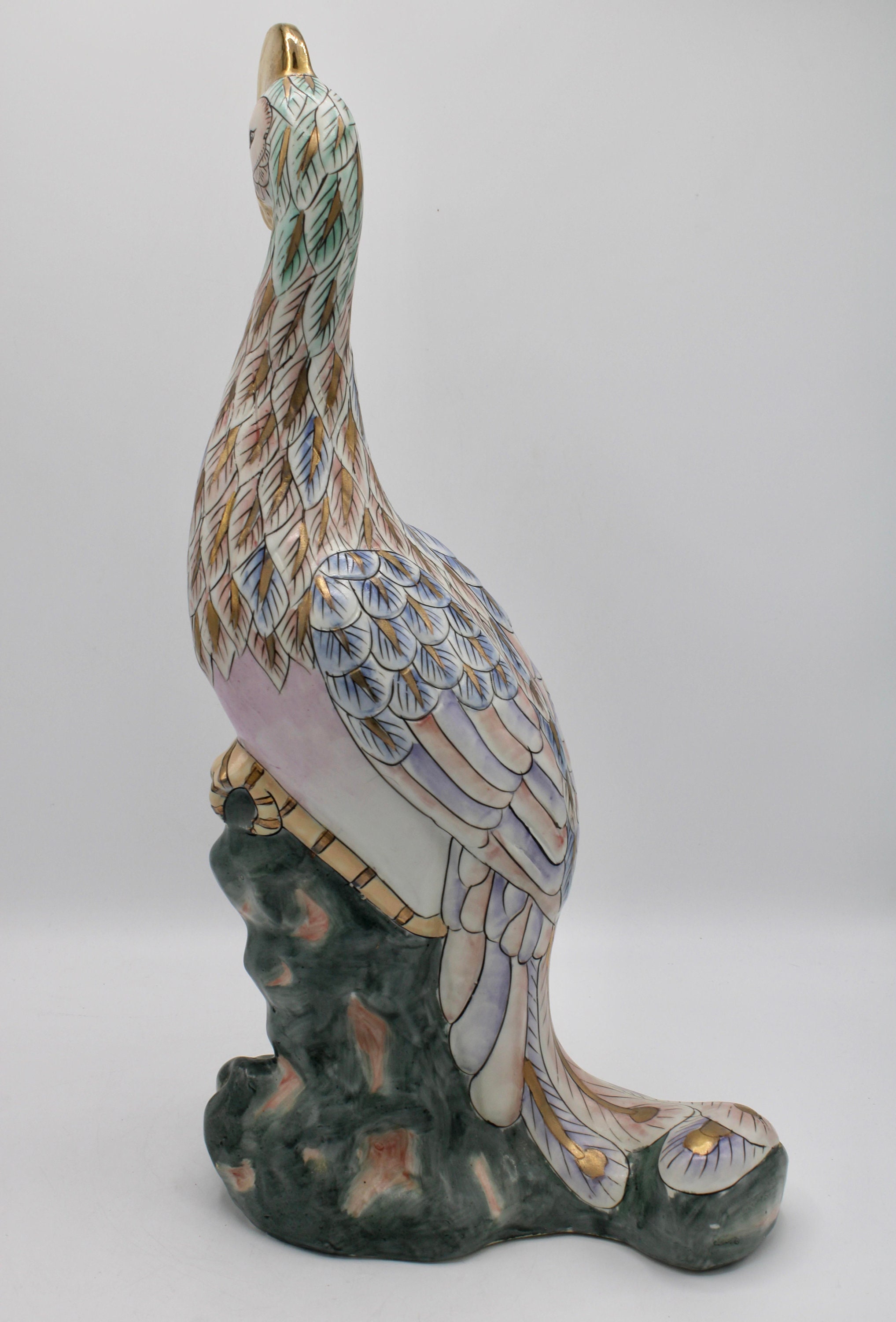 Vintage Asian Ceramic Phoenix Bird Statue - Etsy