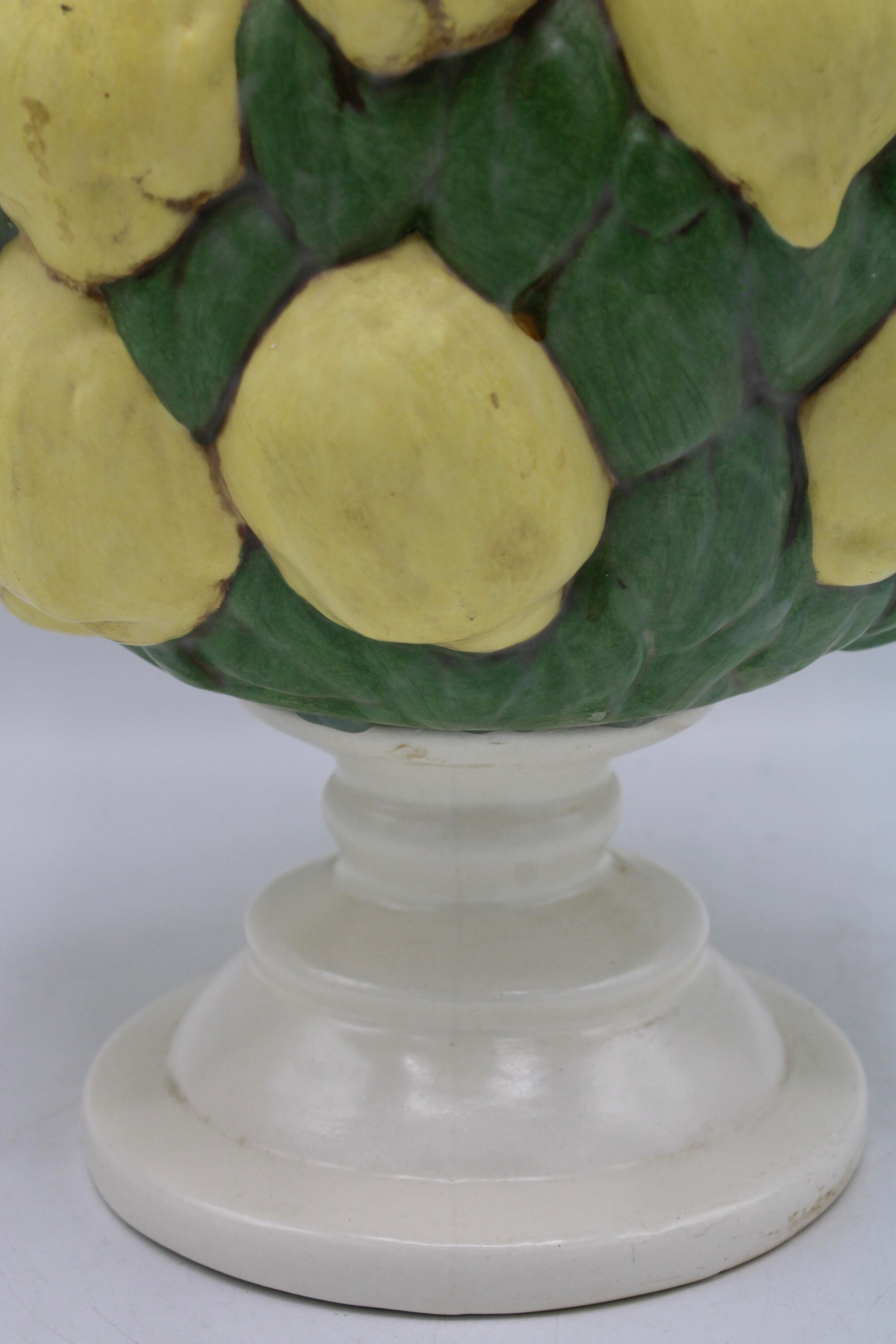 Vintage Italian Ceramic Lemon Tree With Flowers - Etsy
