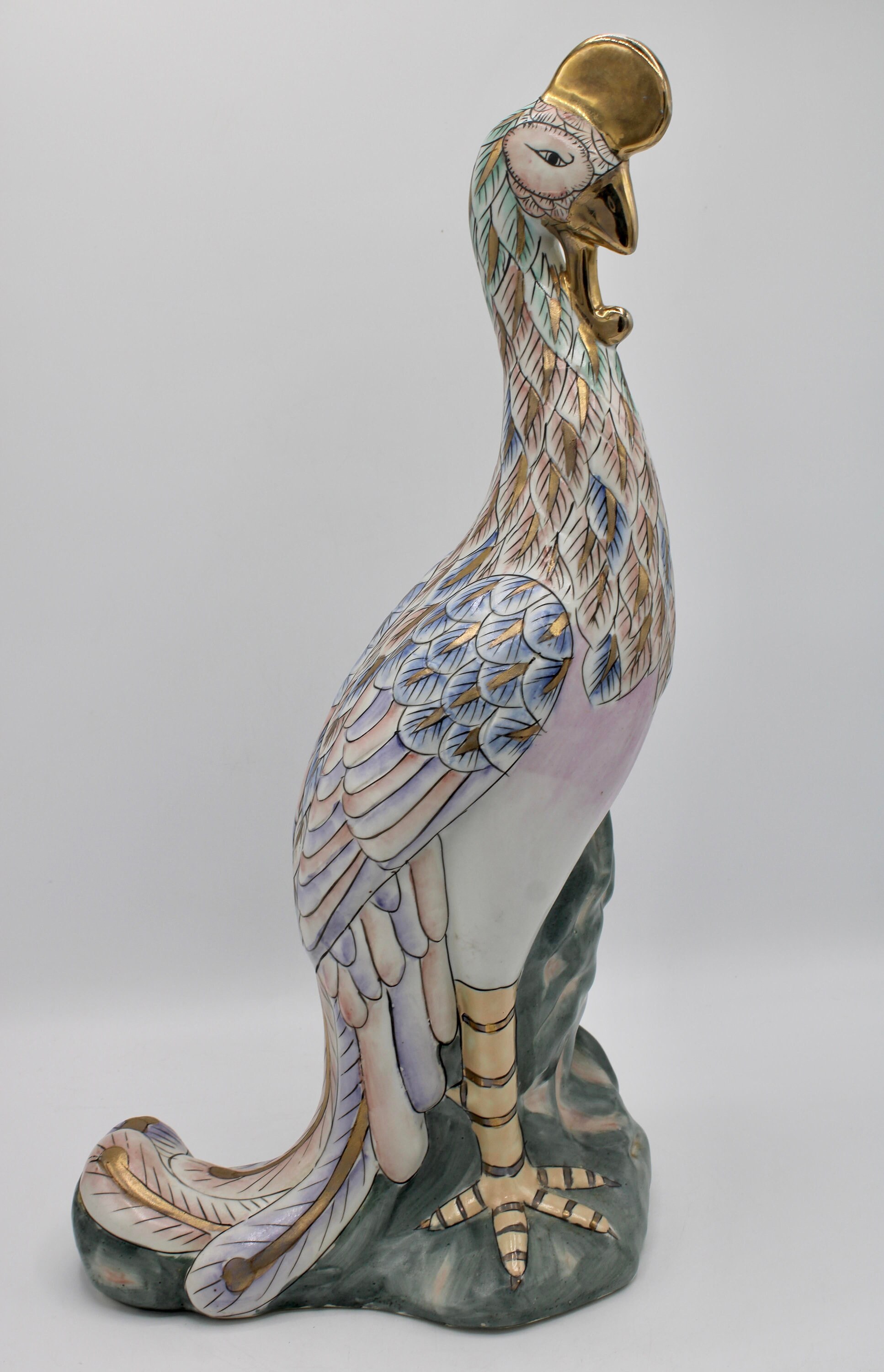 Vintage Asian Ceramic Phoenix Bird Statue - Etsy