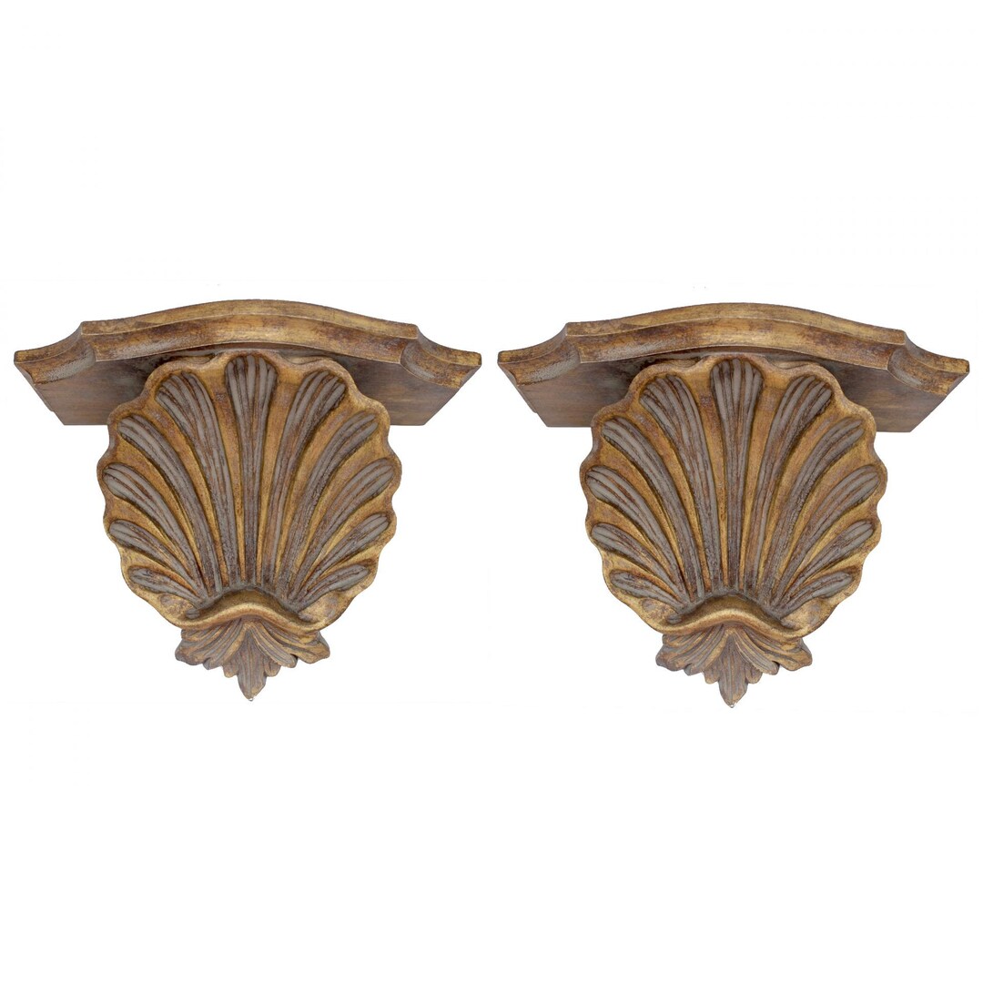 Vintage Italian Seashell Wall Shelves - Etsy
