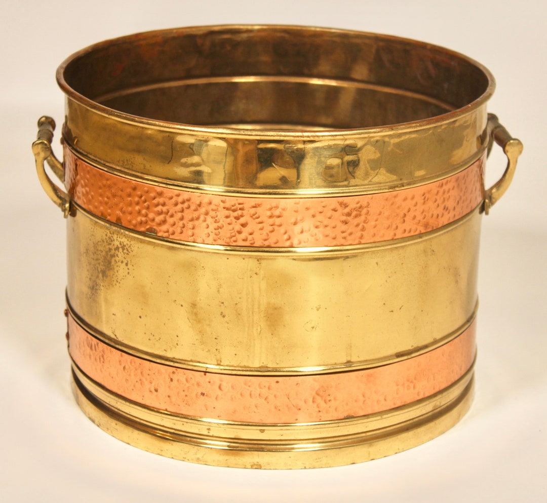 Vintage Traditional Turkish Copper and Brass Bucket - Etsy