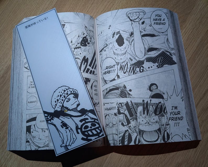 One Piece Anime Inspired 3D Bookmark - Trafalgar Law - Etsy