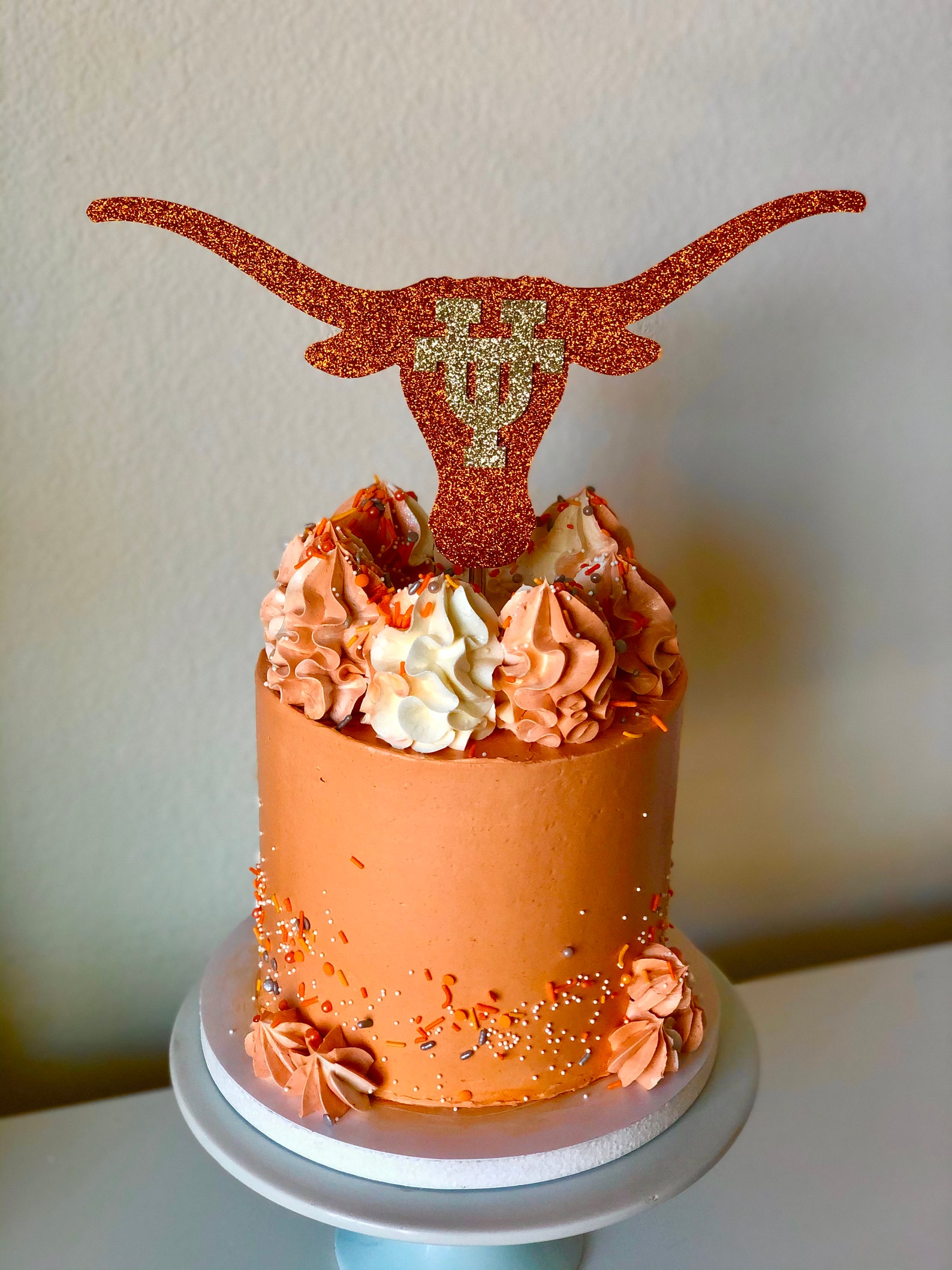 UT Longhorn Cake Topper - Etsy