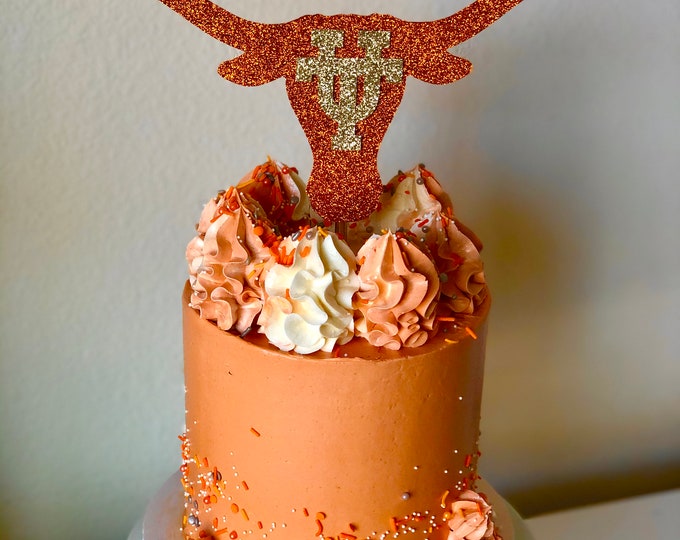 UT Longhorn Cake Topper - Etsy