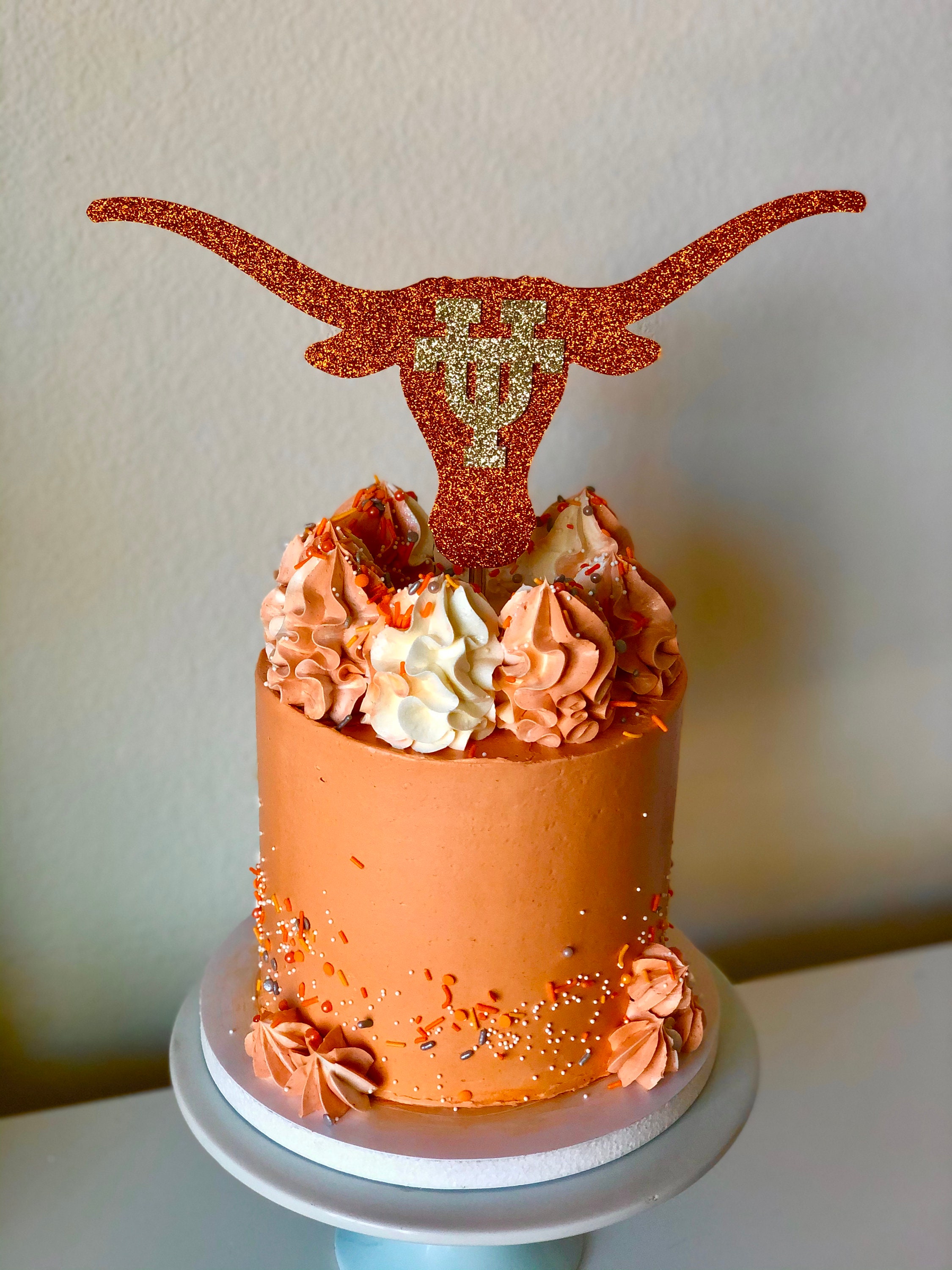 UT Longhorn Cake Topper - Etsy