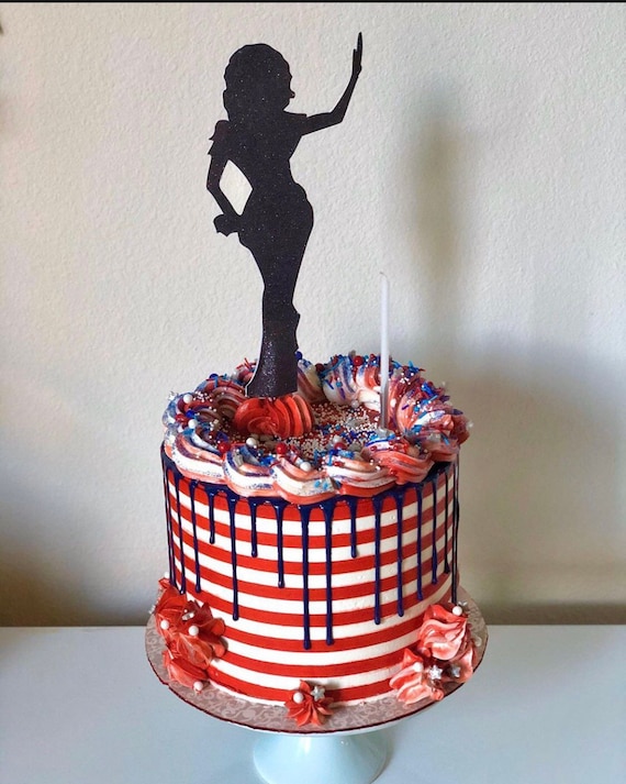 Rupaul Glitter Cake Topper - Etsy