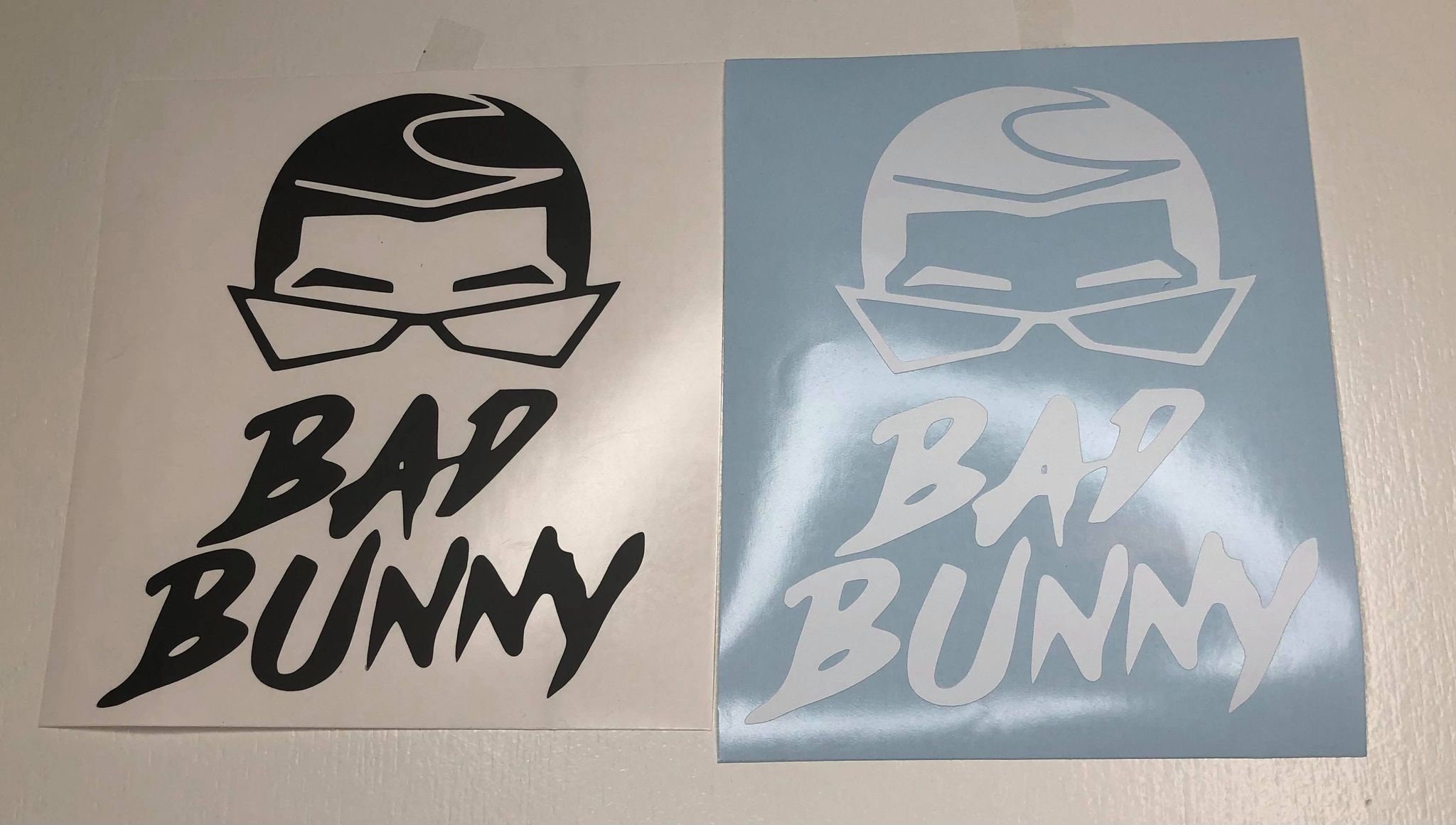 Bad Bunny Face Decal Bad Bunny Sticker Bad Bunny Car Decal - Etsy