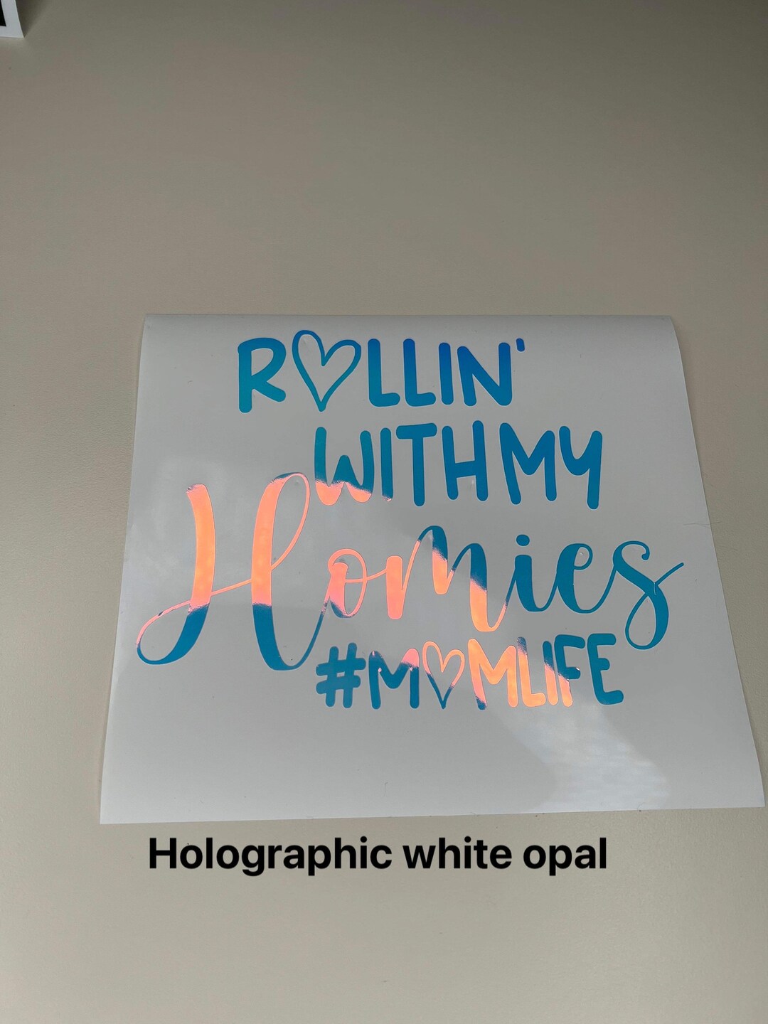 Rollin' With My Homies momlife Decal, Vinyl Decal, Car Window Decal ...