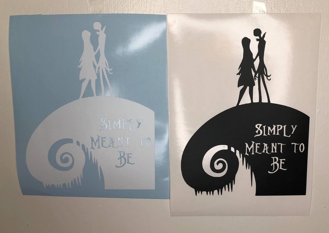Jack & Sally Hill Decal - Etsy