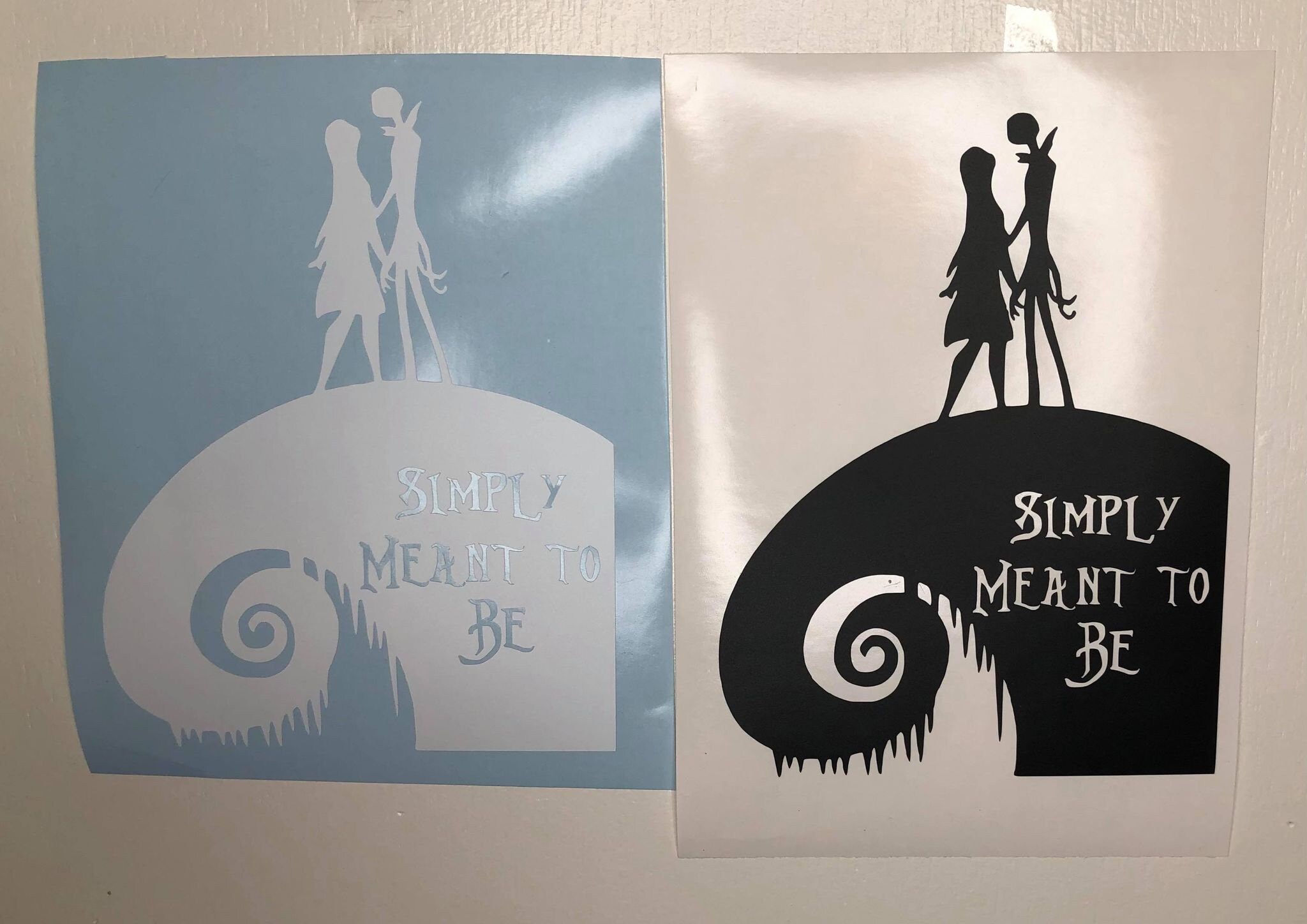 Jack & Sally Hill Decal - Etsy