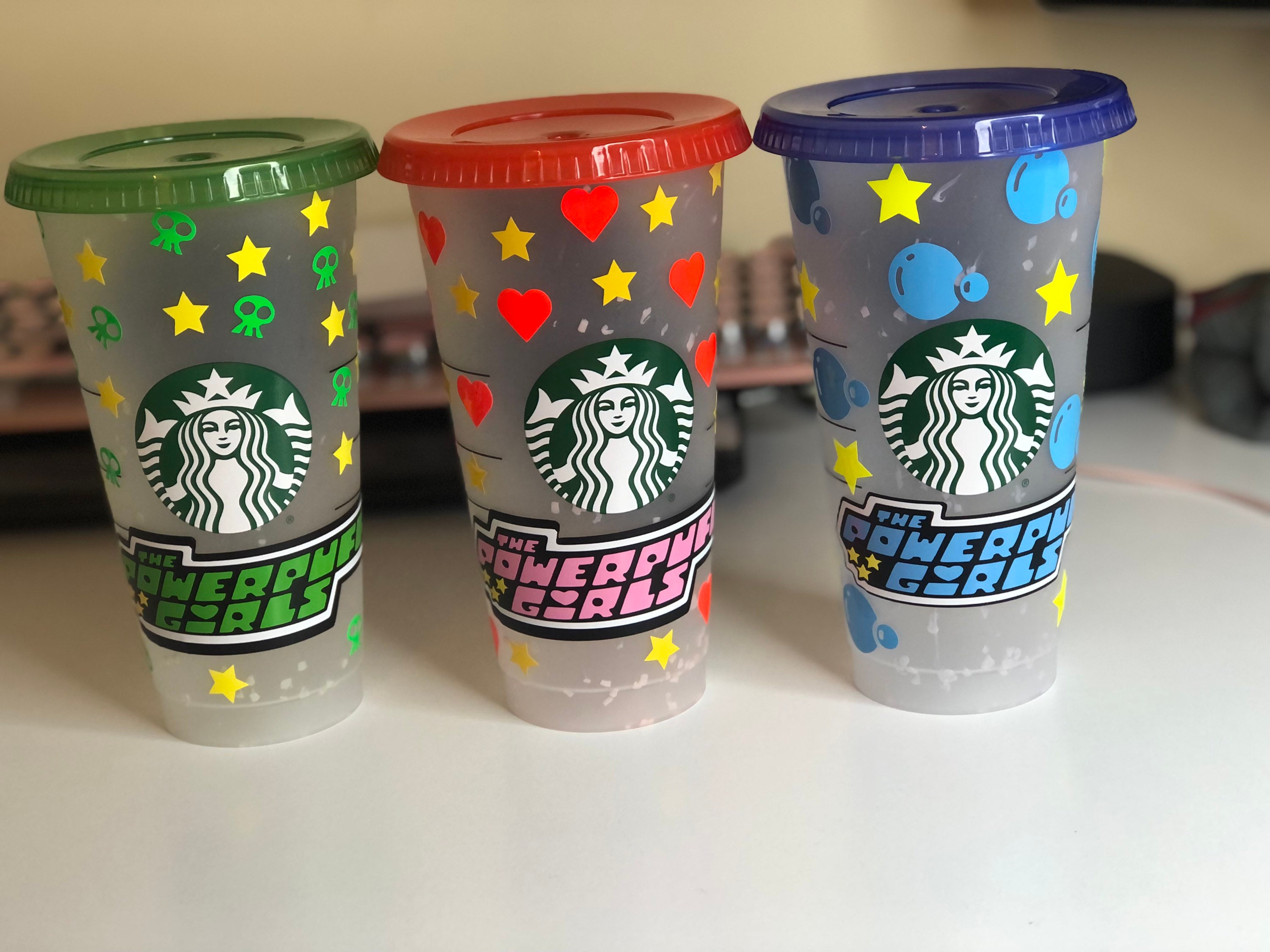 Starbucks 24oz Cold Cup Powerpuff Girls - Etsy