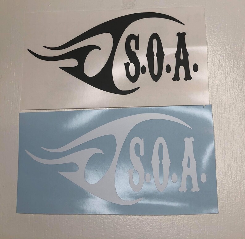 S.O.A. Logo Decal - Etsy