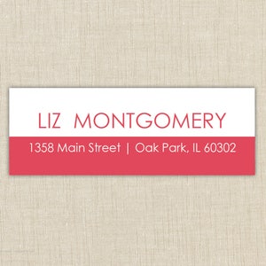 Return Address Labels, Return Address Stickers, Return Address, Return ...