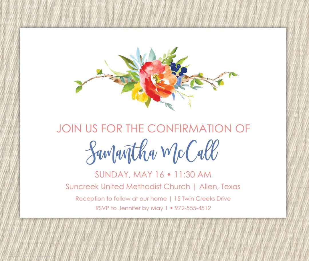 Baptism Invitation Girl. Confirmation Invitations. First Communion ...