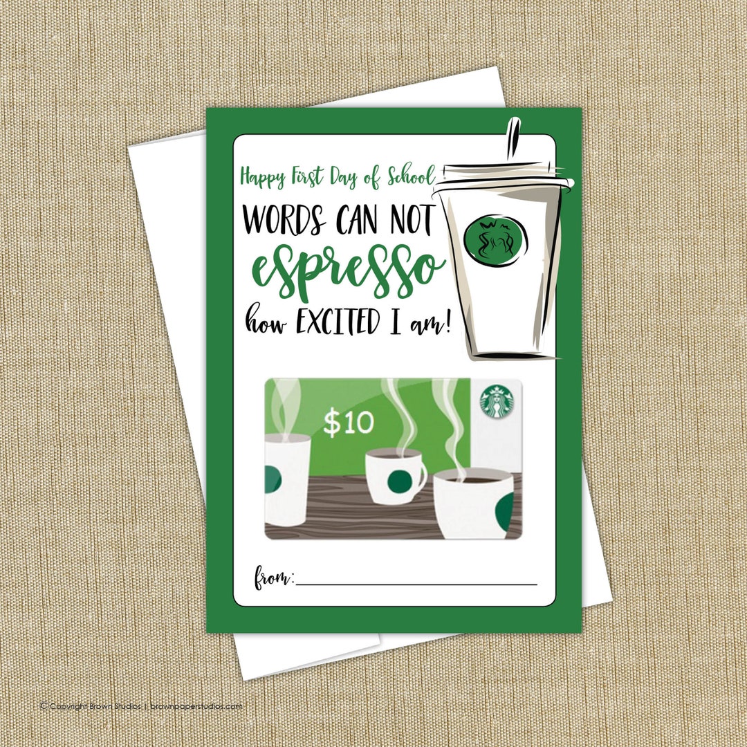 Back to School Coffee Teacher Gift Card Holder, Gift Card Holder ...