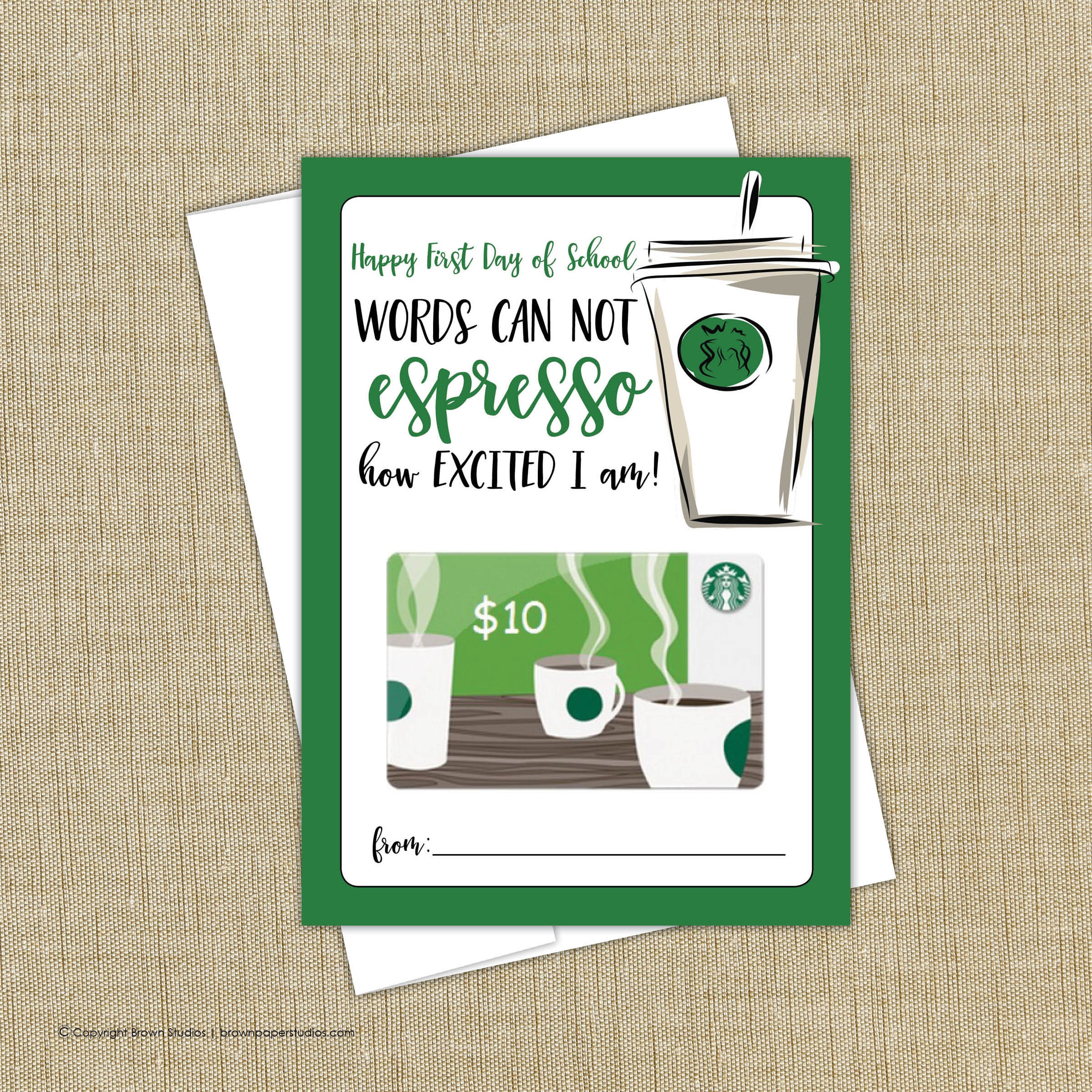 Back to School Coffee Teacher Gift Card Holder gift card | Etsy