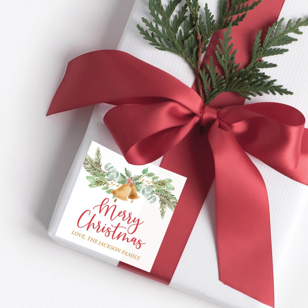 Personalized Christmas Gift Labels. Christmas Gift Tag. Set of 25. Free ...