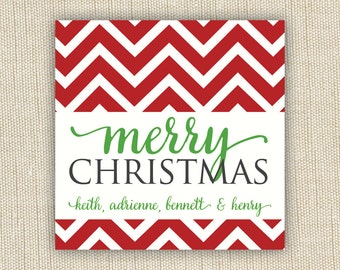 Chevron Gift Tag - Etsy