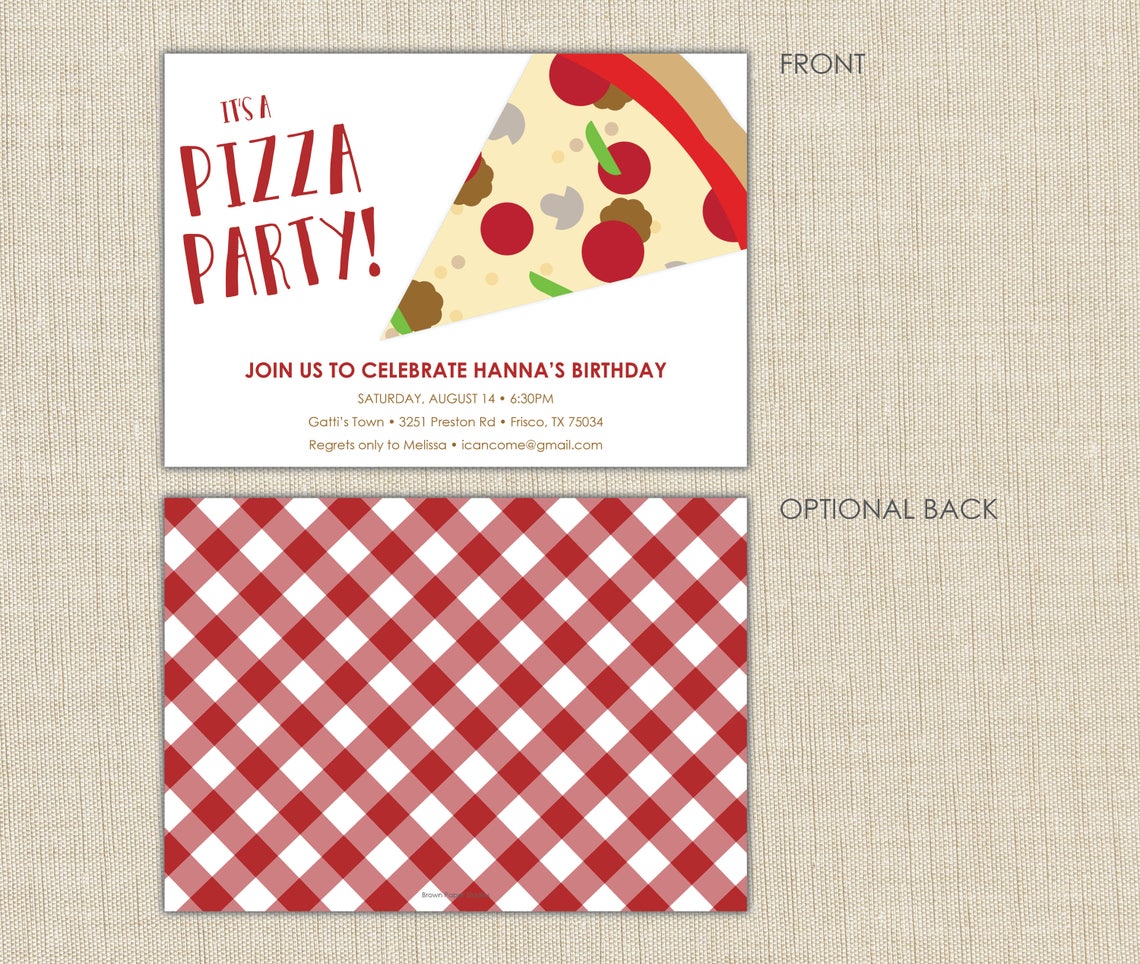 Pizza Party Invitation School Pizza Party Office Pizza Party - Etsy