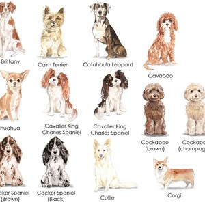 Personalized Gift Tag- Label- Sticker. Dog. Multiple Breeds Available ...