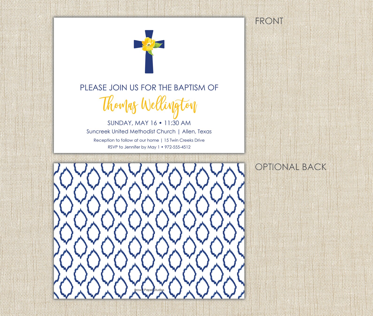 Baptism Invitation Boy. Confirmation Invitations. First - Etsy