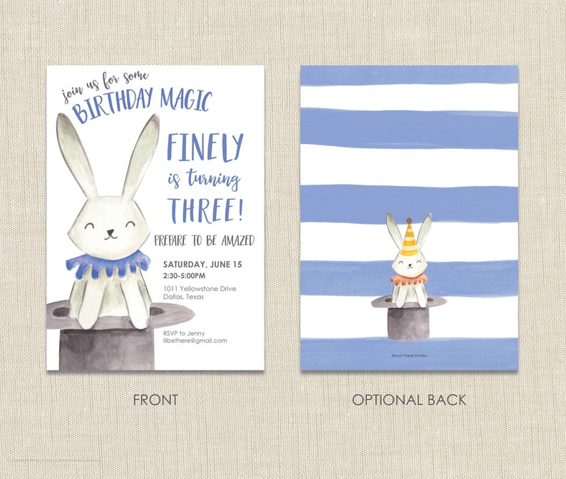 Magic Invitation Magic Birthday Party Magic Party Invitation | Etsy