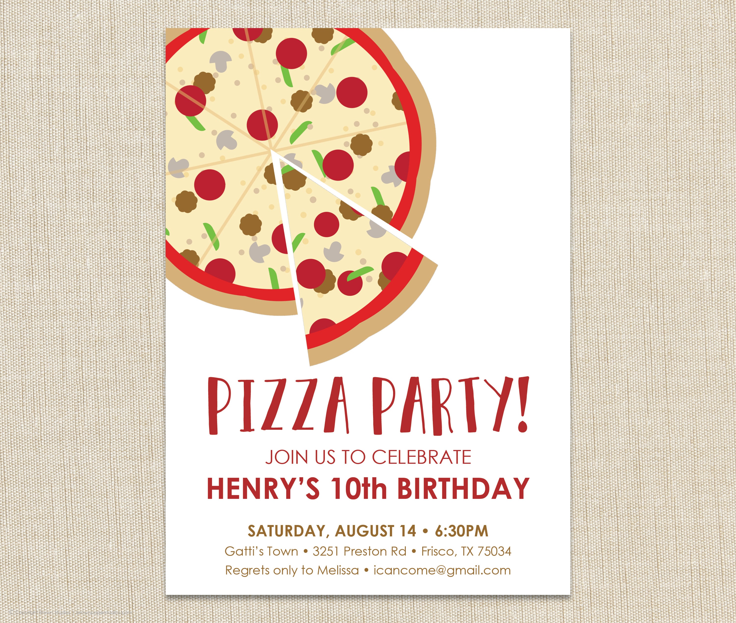 Pizza Party Invitation School Pizza Party Office Pizza Party | Etsy