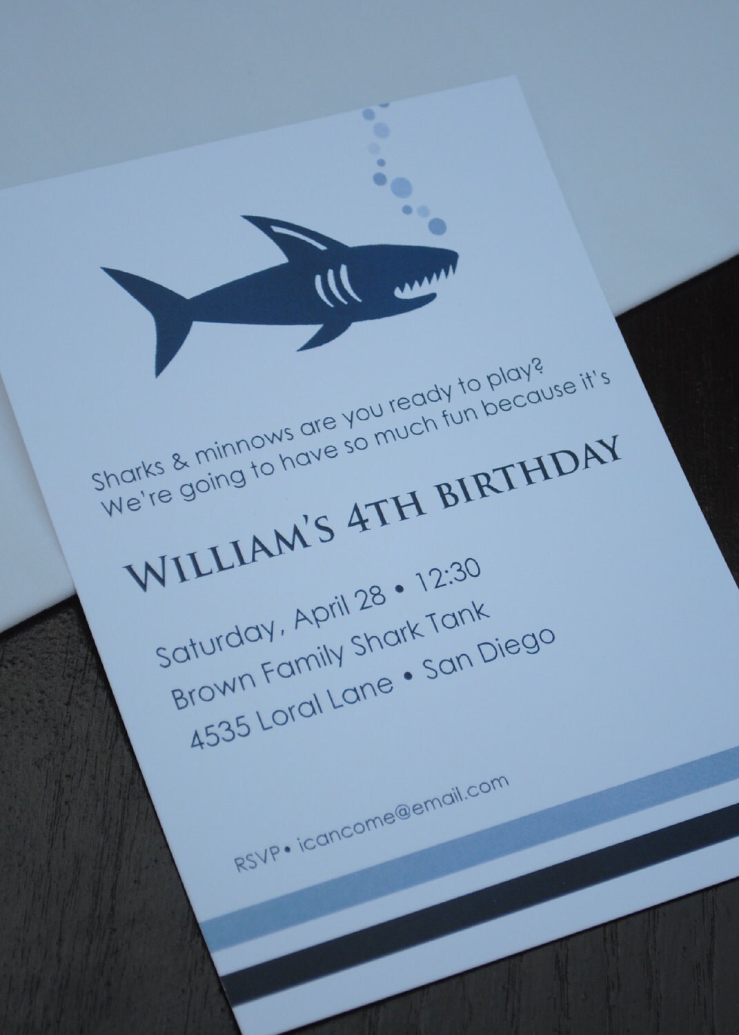 Shark Invitation. Shark Party Printable - Etsy