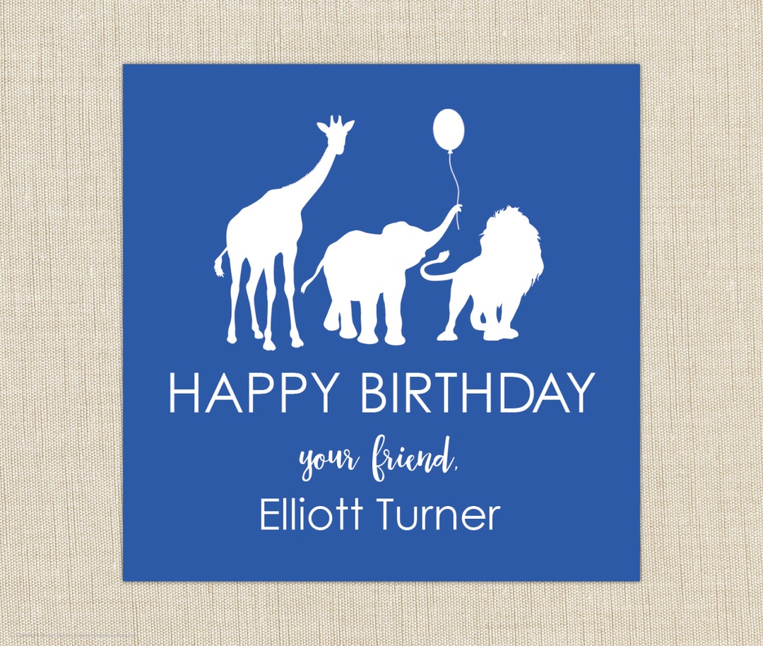 Birthday Gift Labels, Gift Labels Kids, Personalized Gift Labels. Set ...