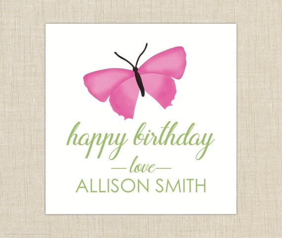Personalized Gift Tag Label Sticker. Birthday Gift Label - Etsy