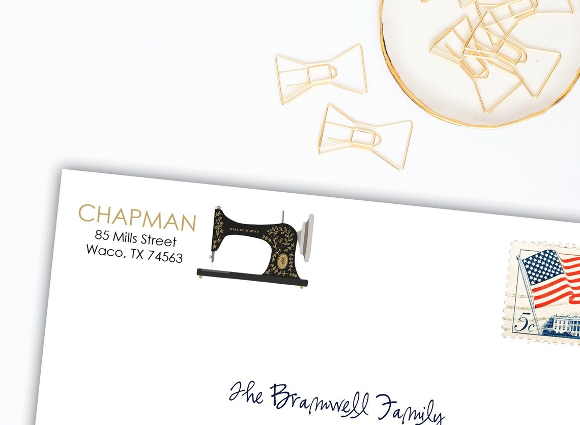 Sewing Machine Return Address Labels Return Address Stickers - Etsy