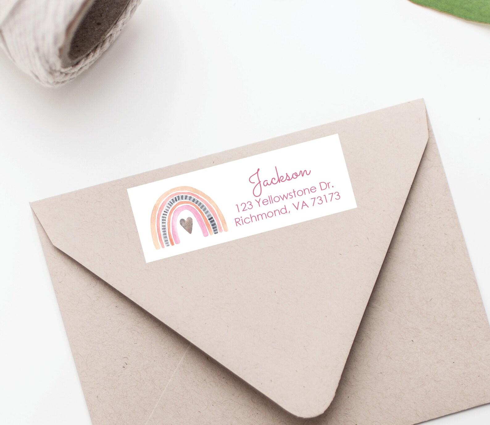 Rainbow Return Address Labels Return Address Stickers Return - Etsy