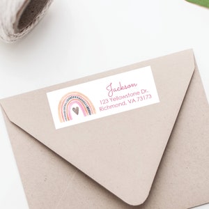 Rainbow Return Address Labels, Return Address Stickers, Return Address ...