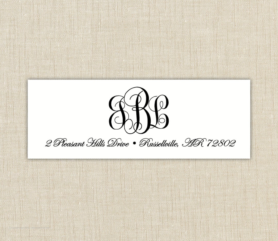 Return Address Labels Return Address Stickers Return - Etsy