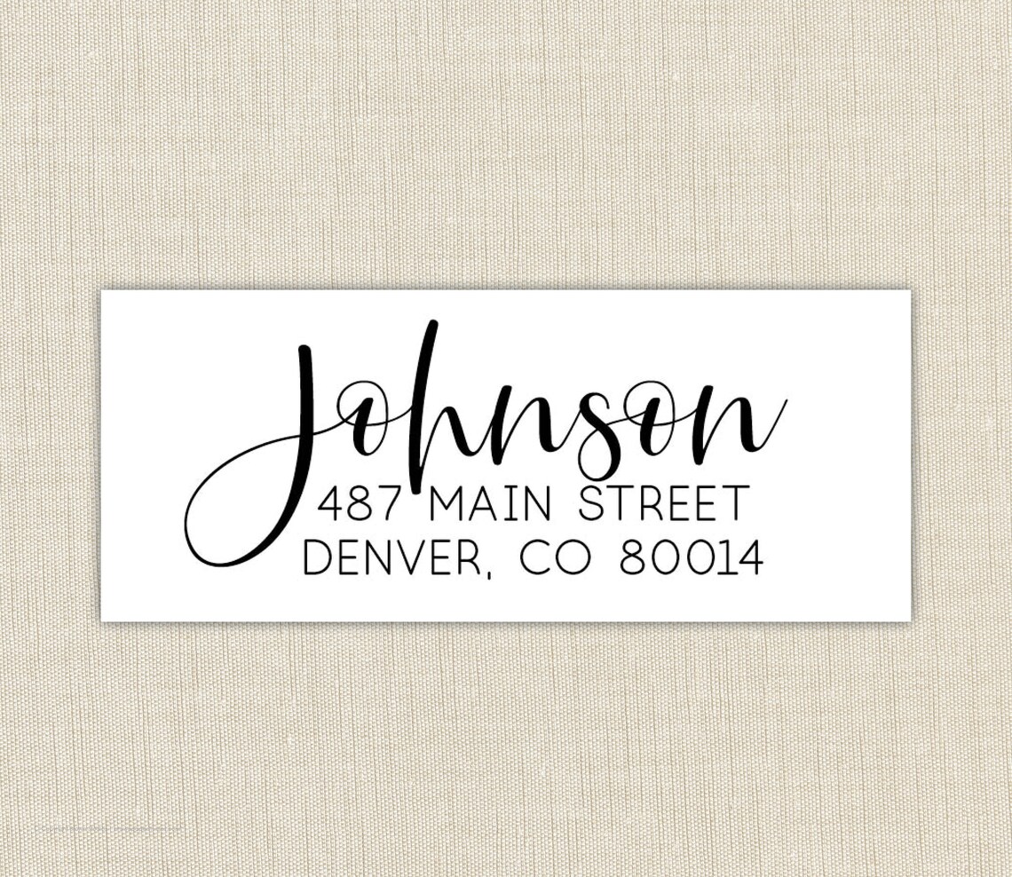 Return Address Labels Return Address Stickers Return - Etsy
