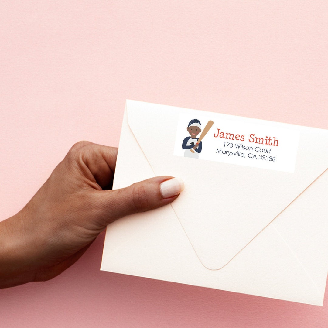 Baseball Return Address Labels, Return Address Stickers, Return Address ...
