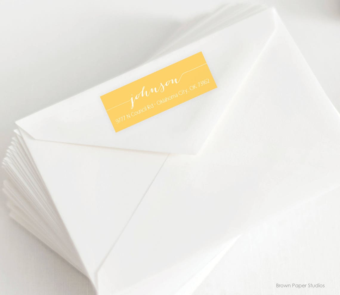 Return Address Labels Return Address Stickers Return - Etsy