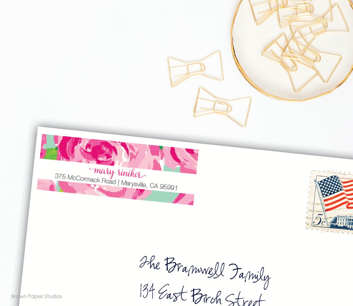 Return Address Labels Return Address Stickers Return - Etsy