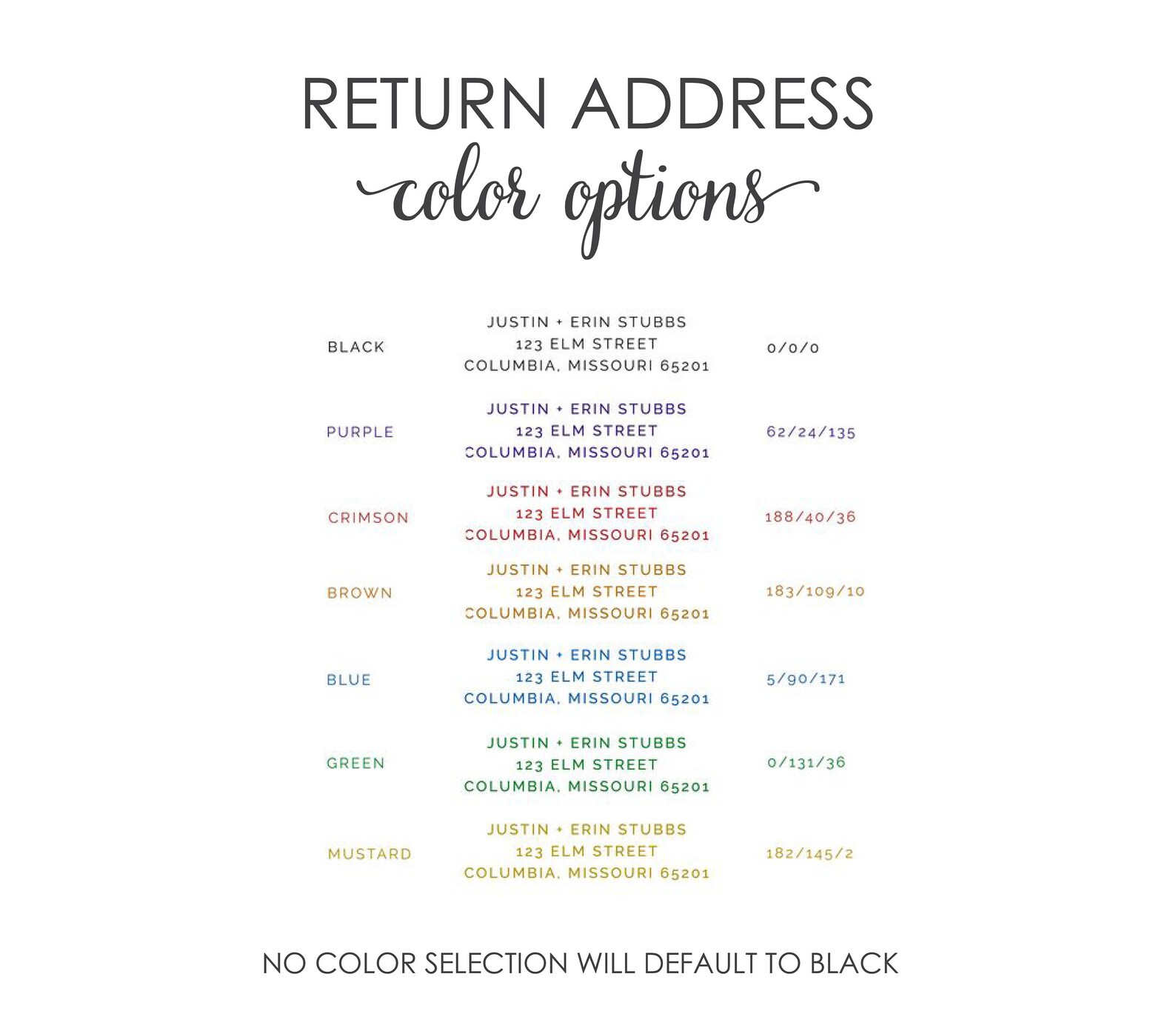 Return Address Printing - Etsy