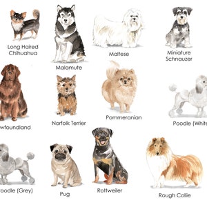 Dog Address Labels,multiple Breeds Available, Return Address Stickers ...