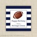 Personalized Gift Tag Label Sticker-football. Set of 25 - Etsy
