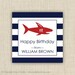 Personalized Gift Tag Label Sticker-shark - Etsy