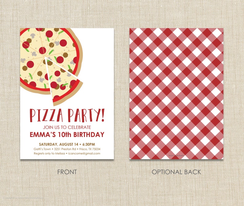 Pizza Party Invitation School Pizza Party Office Pizza Party - Etsy