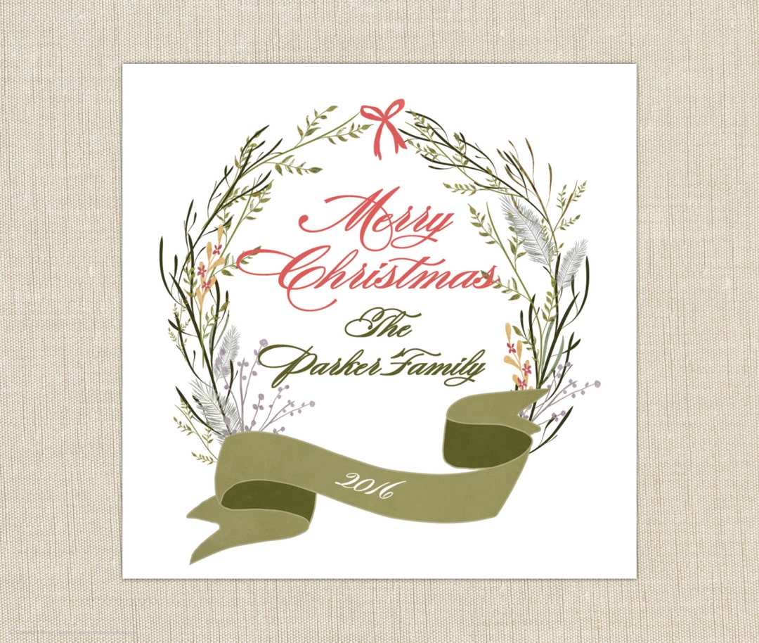 Personalized Gift Tag Label Sticker. Christmas Gift Label. Set of 25 - Etsy
