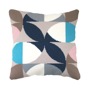 Modern Needlepoint Kit, Geometric Design, Printed Canvas, Pink ...