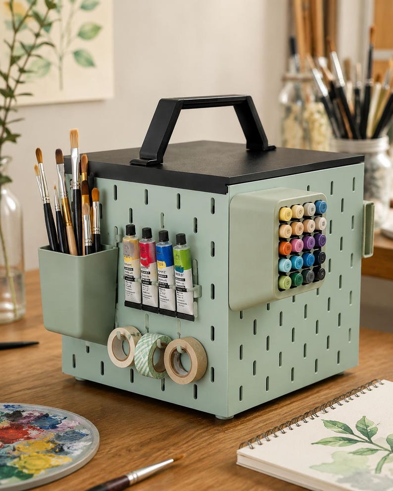 SKÅDIS Cube - Box + Lid + Handle - as an STL File. Commercial Use is ...